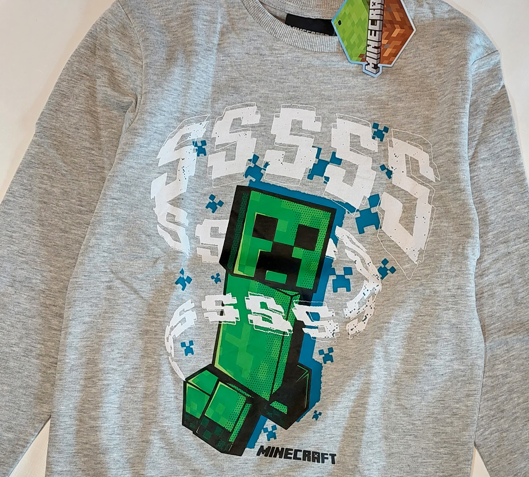 Minecraft Creeper Sss Sweatshirt » Minegadgets - Dit spil, din verden.